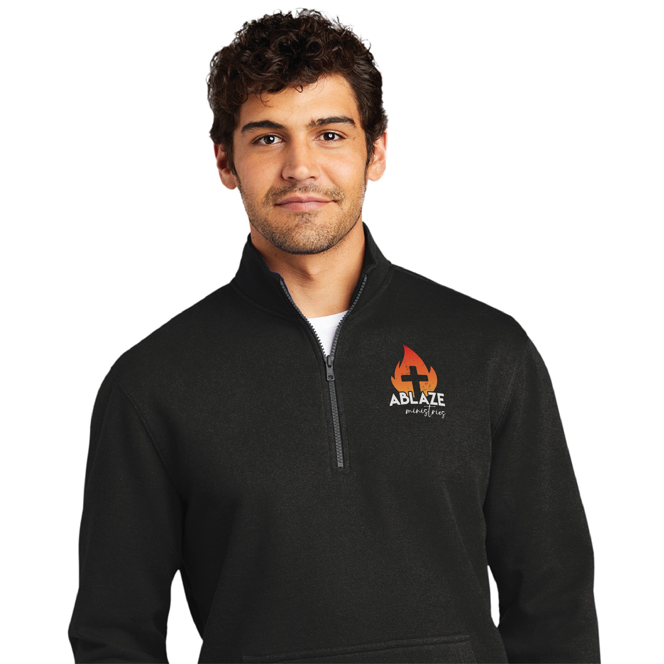 Ablaze Classic Logo 1/4 Zip – The Makers Design Shop